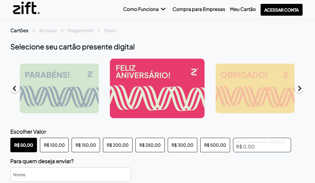 Zift Card: presenteando o Brasil inteiro com praticidade e ...